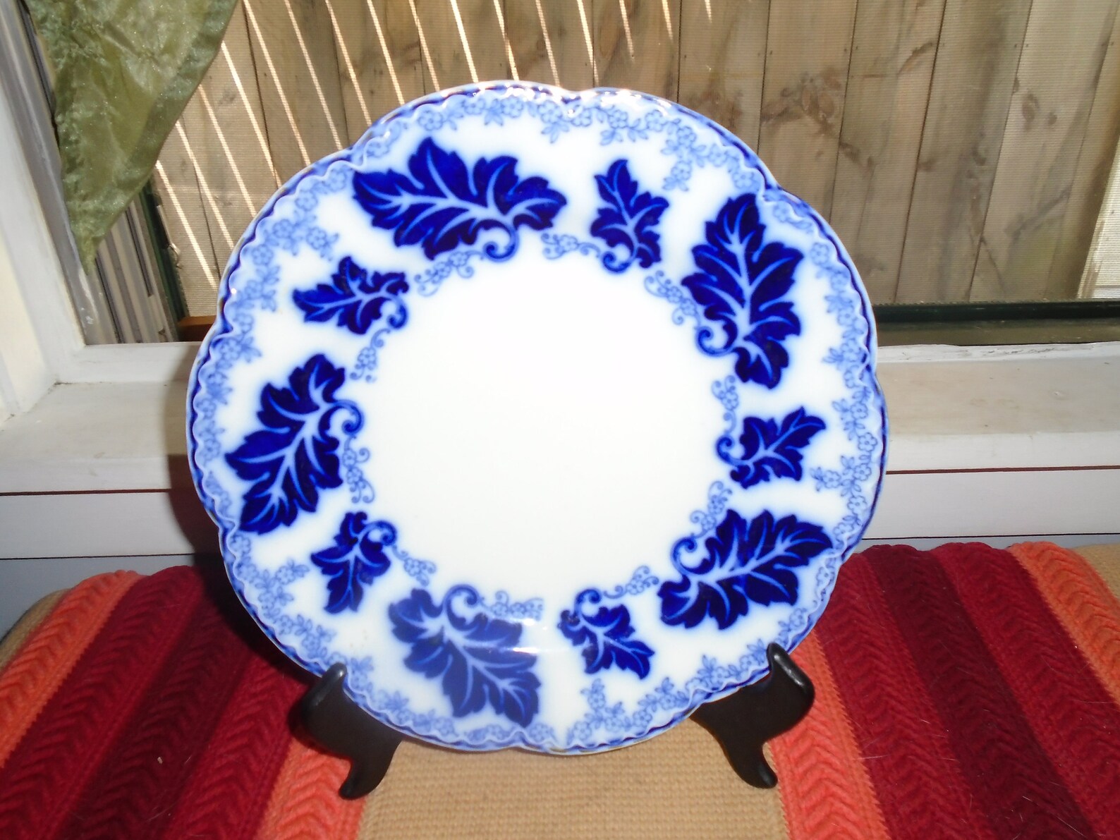 Flow Blue Plate Johnson Bros Normandy England | Etsy