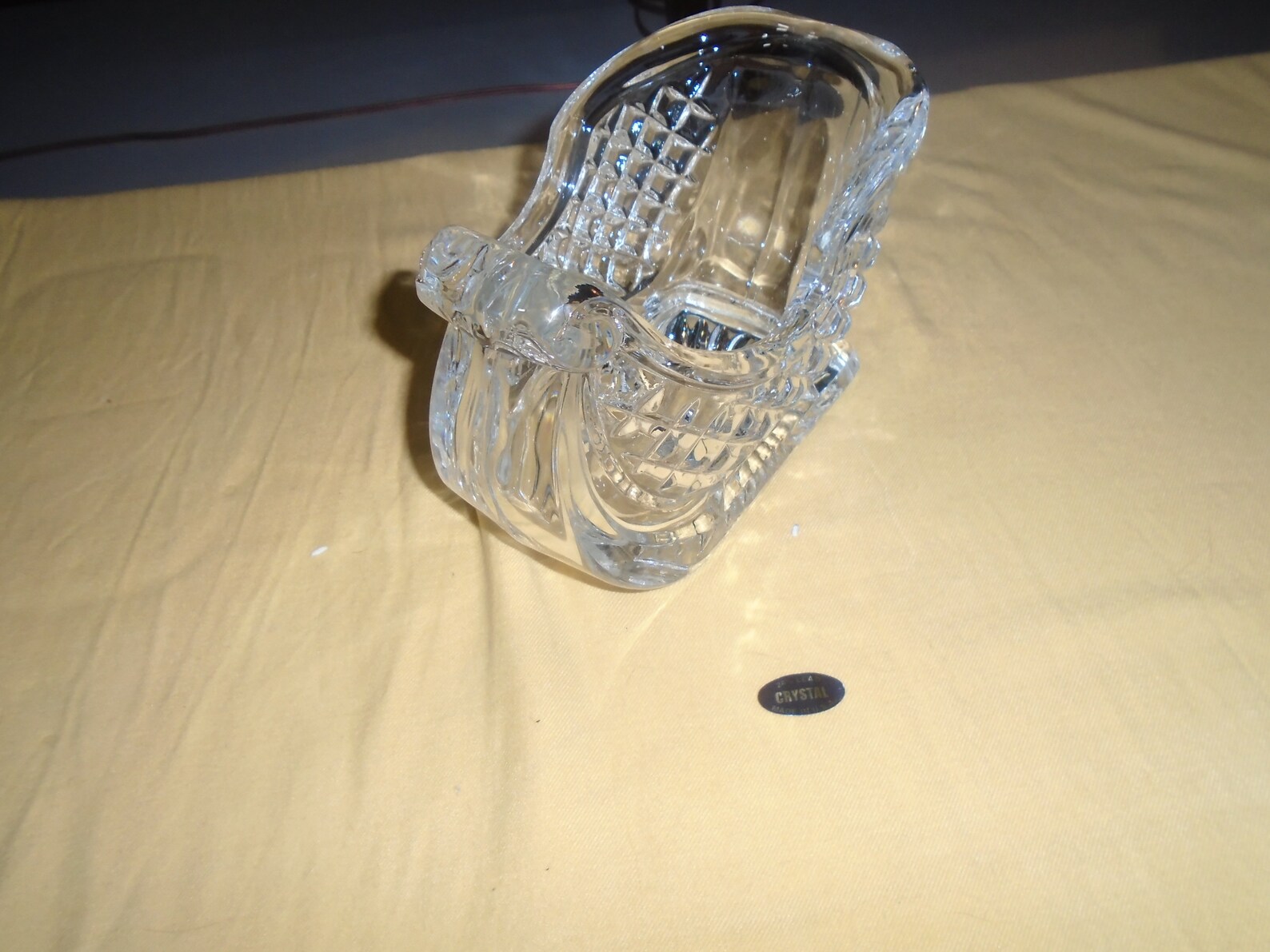 Lead Crystal Santa Sleigh Candy Dish Christmas Decoration - Etsy