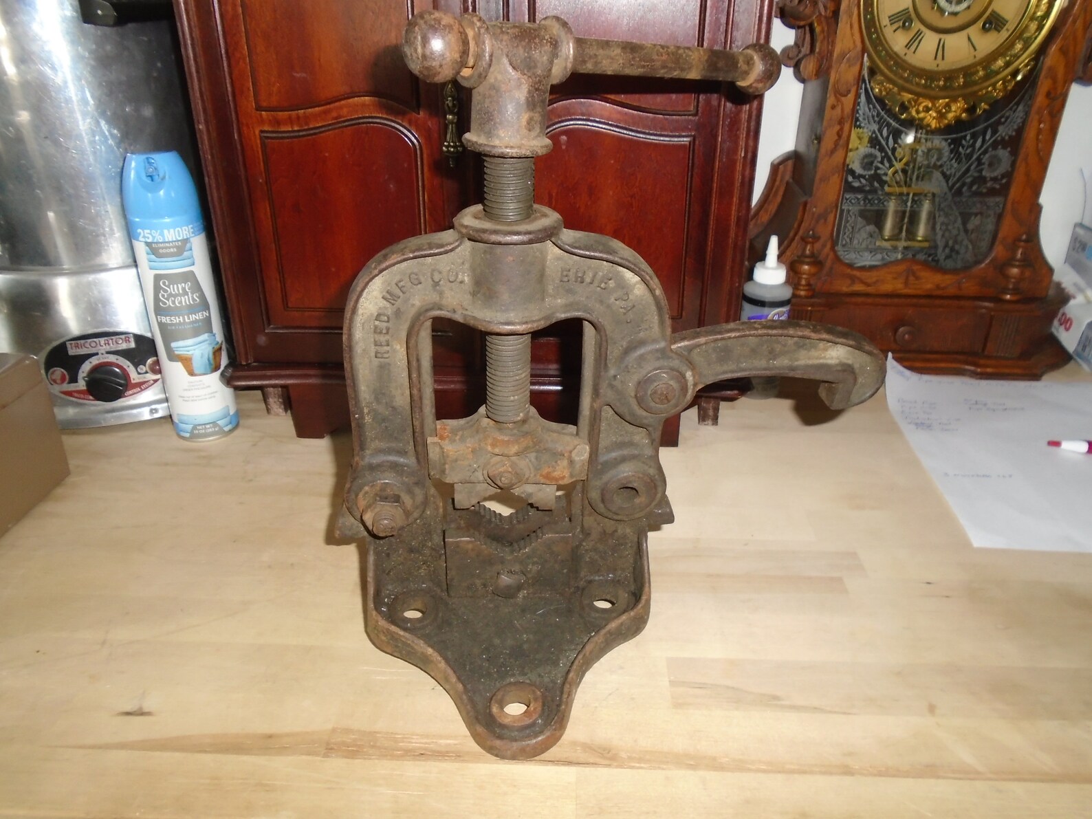 Antique Bench Clamp Pipe Vise Reed MFG Co NO 21 | Etsy