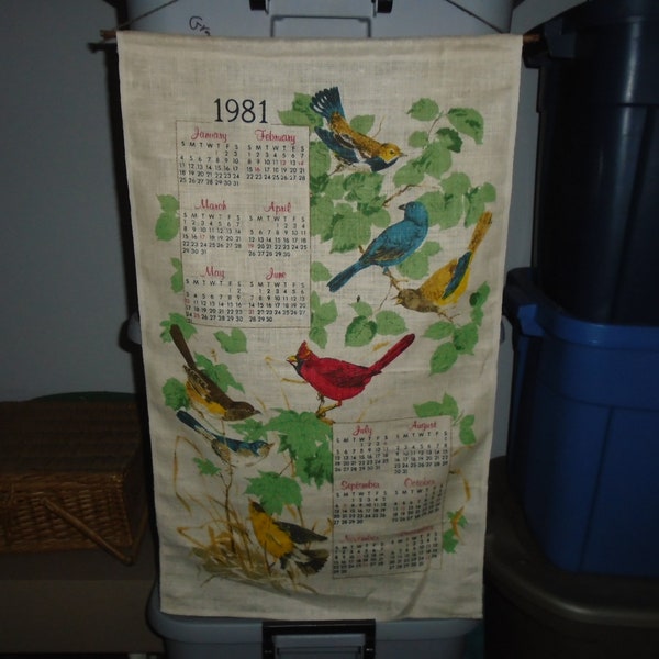 1981 Calendar - Etsy