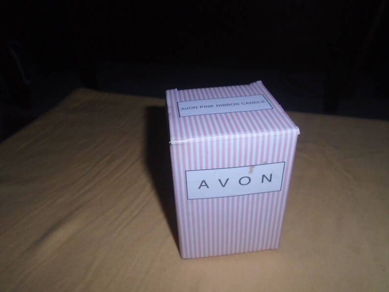 Vintage Avon Pink Ribbon Candle Box Included NOS Cancer Awareness ...