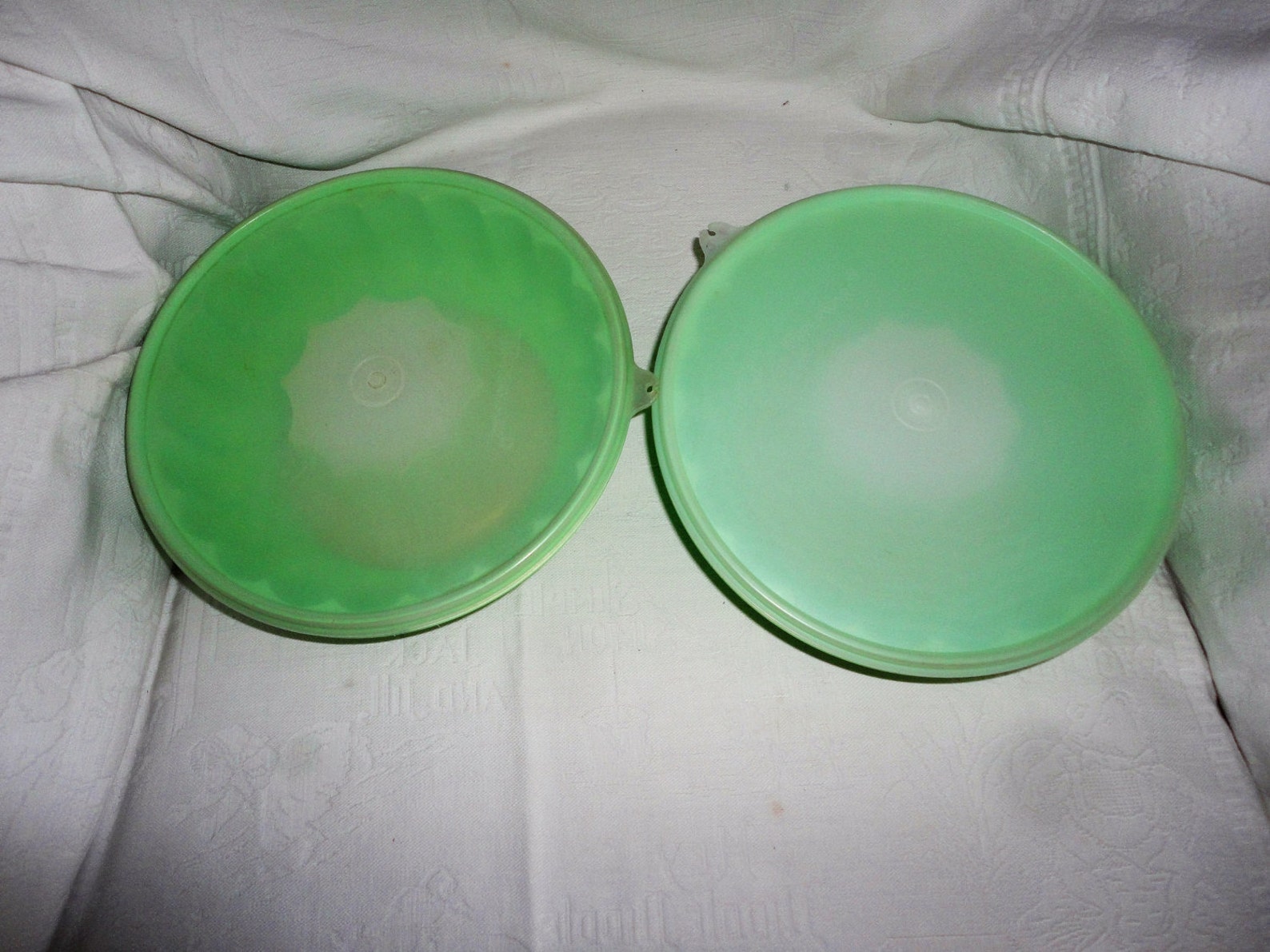Vintage Mint Green Gelatin Jello Dessert Molds Tupperware USA Made Set ...
