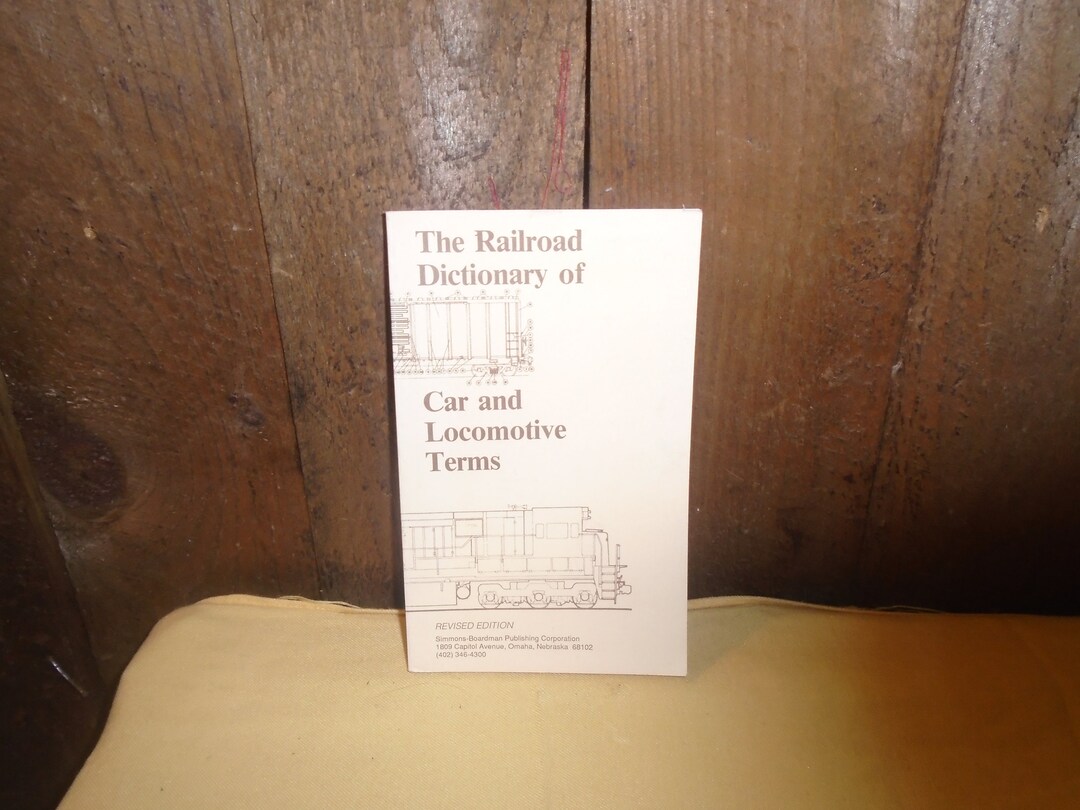 The Railroad Dictionary of Car and Locomotive Terms Softcover Book - Etsy