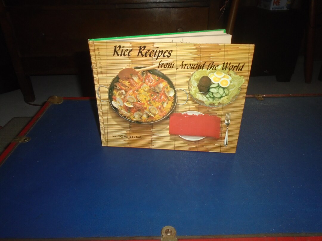 Vintage Hardcover Book Rice Recipes From Around the World by Tomi Egami ...