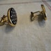 Victoria Flemming Cuff Links Hand Painted Porcelain Black and White ...