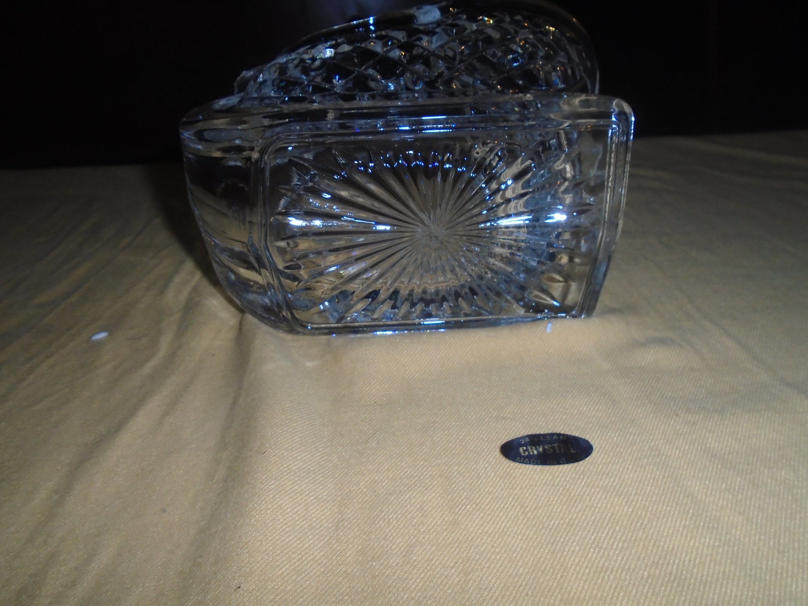 Lead Crystal Santa Sleigh Candy Dish Christmas Decoration - Etsy