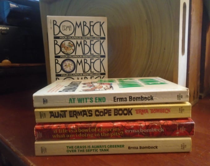 Vintage Erma Bombeck Laugh Along Humor Book Set at Wits End Grass is ...