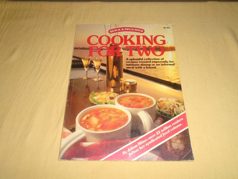 Quick and Delicious Cooking for Two Softcover Recipe Book by - Etsy
