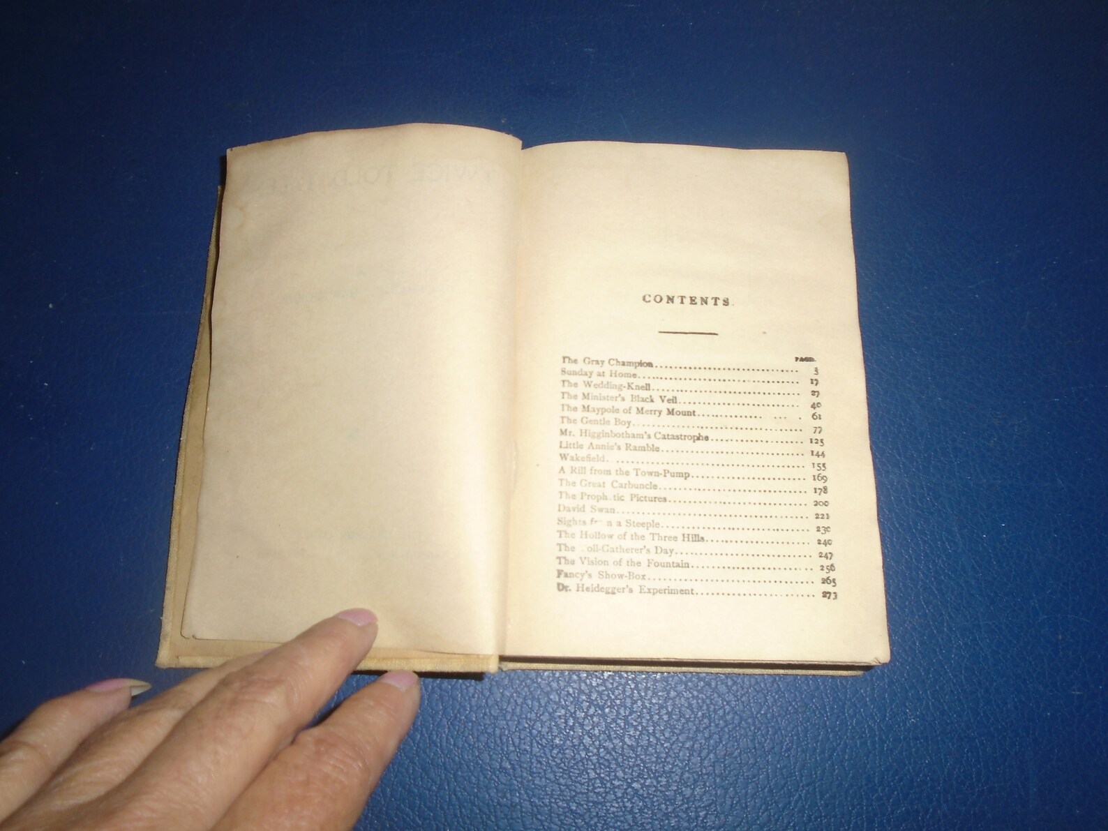 Antique Twice Told Tales Hardcover Book Undated by Nathaniel - Etsy