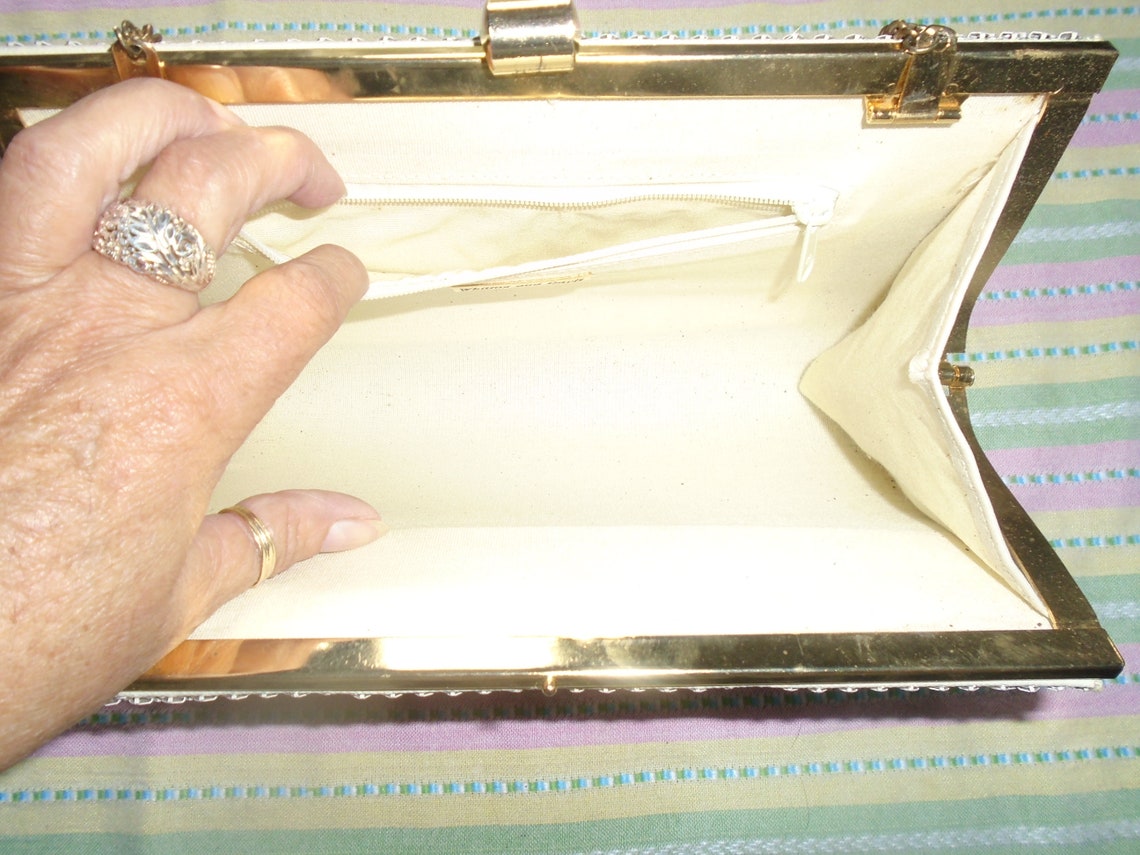 Vintage Davis and Whiting International Beige Mesh Chain - Etsy