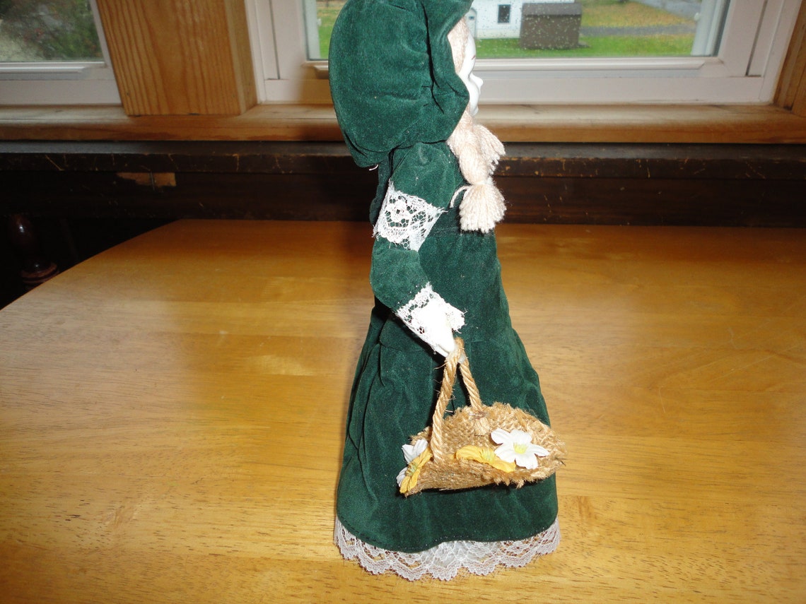Vintage Rotating Musical Doll Hand Painted Bisque Porcelain - Etsy