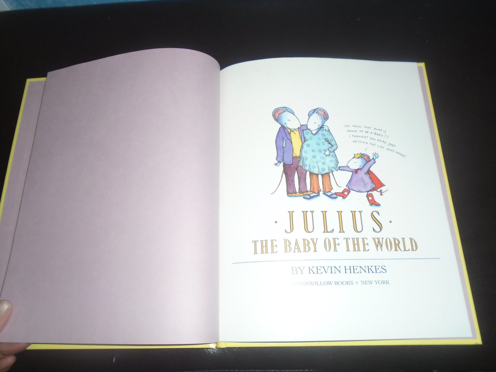 Julius the Baby of the World Hardcover Book by Kevin Henkes - Etsy