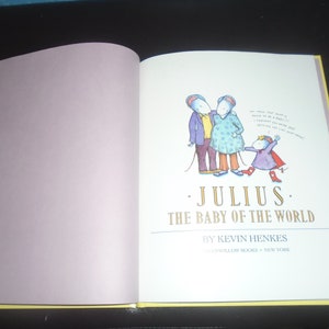 Julius the Baby of the World Hardcover Book by Kevin Henkes First ...