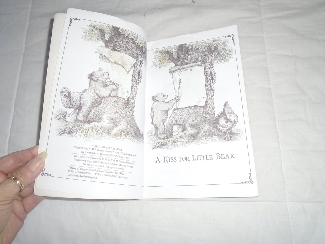 A Kiss for Little Bear Paperback Book by Else Holmelund | Etsy