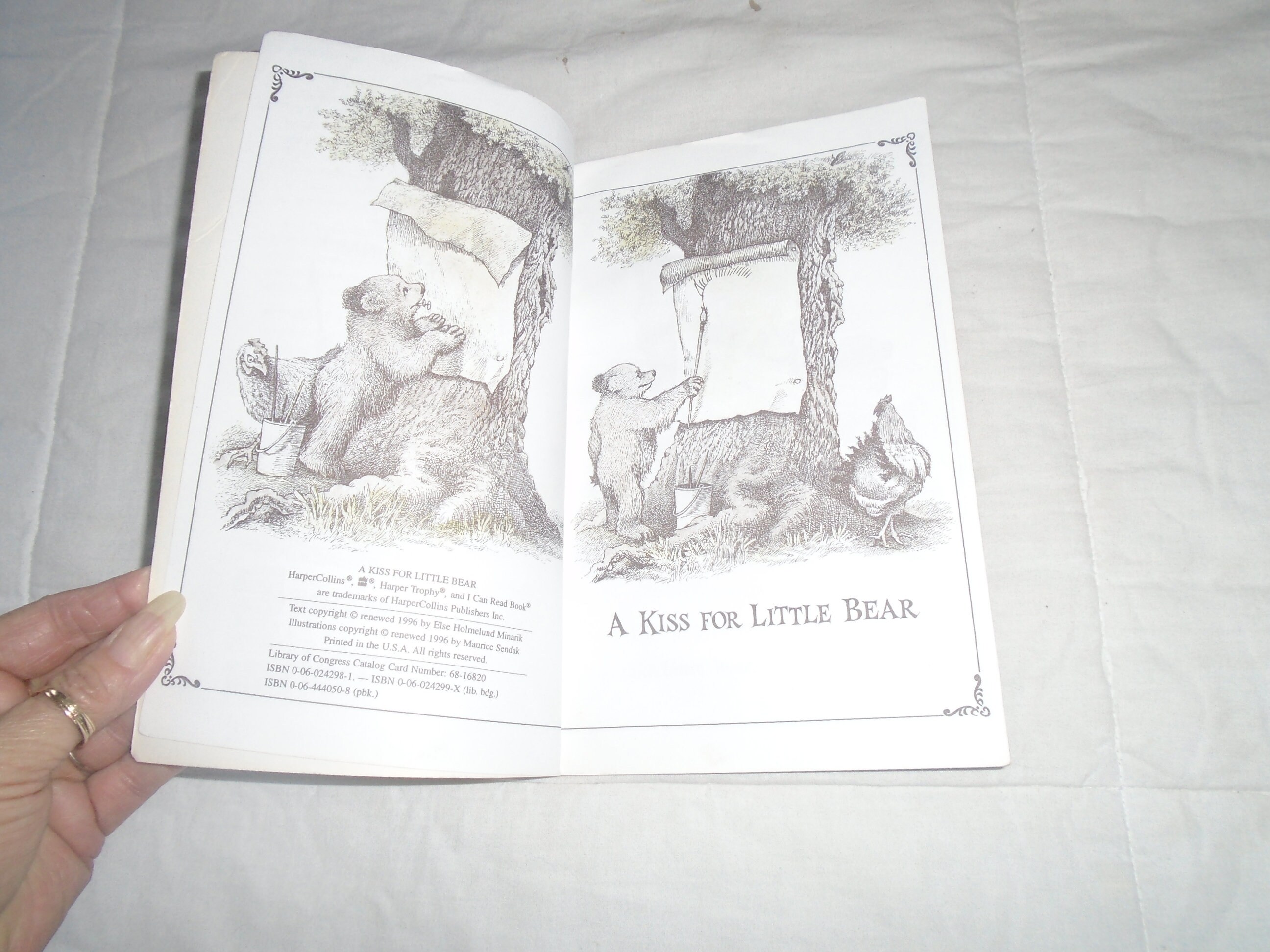 A Kiss for Little Bear Paperback Book by Else Holmelund | Etsy