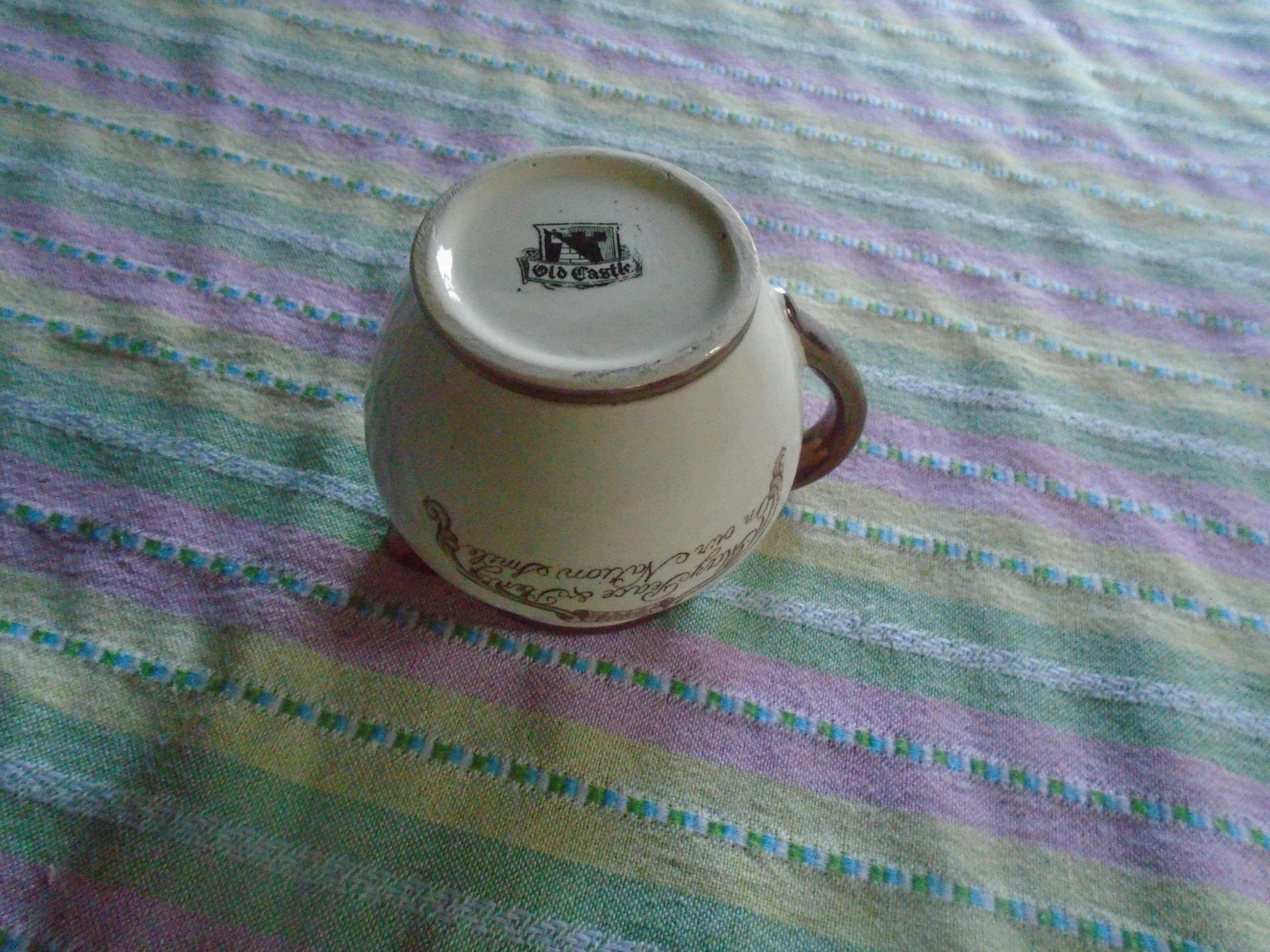Old Castle England Lusterware Miniature Pitcher Creamer - Etsy