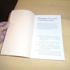The Railroad Dictionary of Car and Locomotive Terms Softcover Book - Etsy
