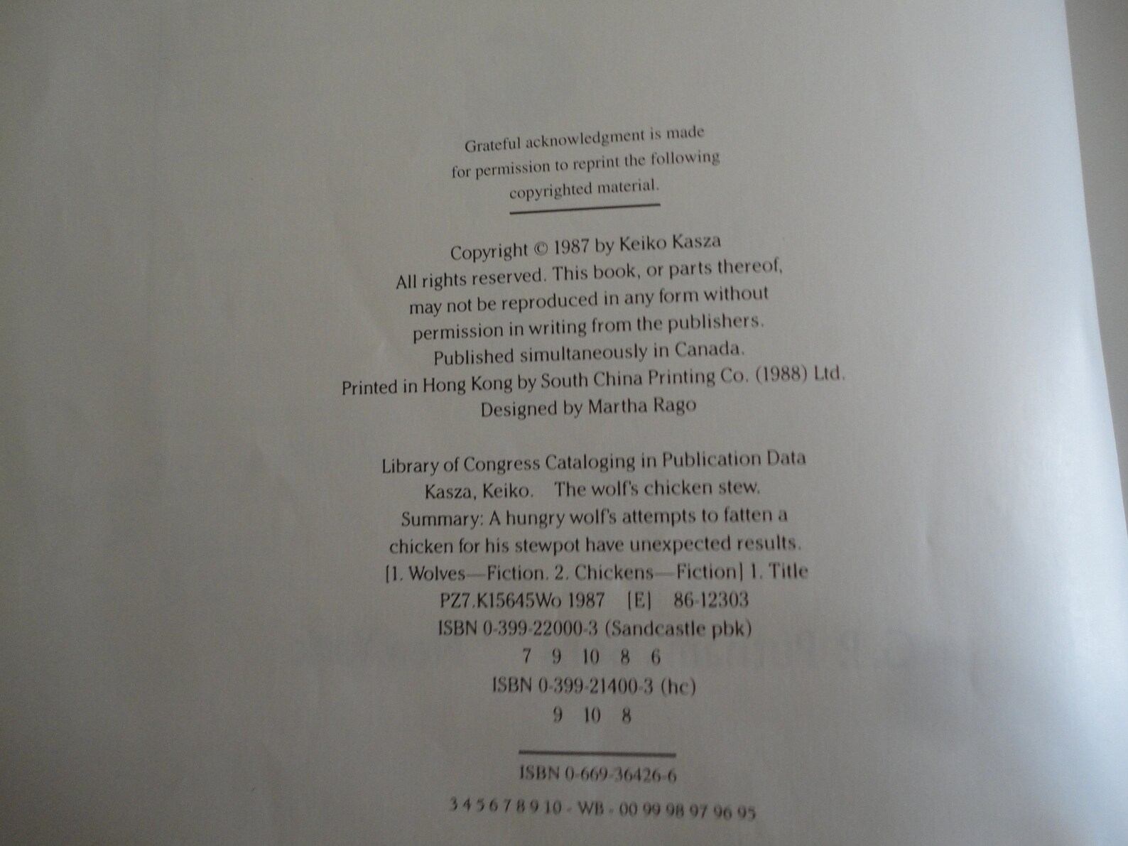 The Wolf's Chicken Stew Softcover Book by Keiko Kasza - Etsy