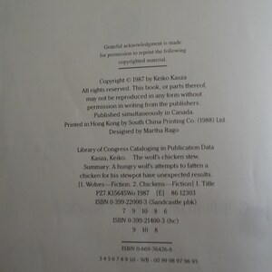 The Wolf's Chicken Stew Softcover Book by Keiko Kasza - Etsy