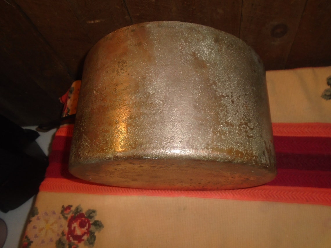 Antique Primitive Heavy Large Cast Iron Handle Cooking Pot - Etsy