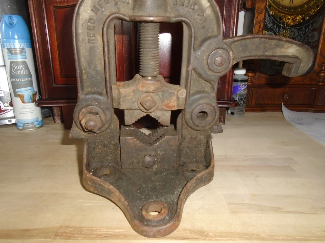 Antique Bench Clamp Pipe Vise Reed MFG Co NO 21 | Etsy