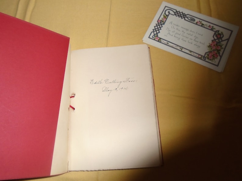 Antique Stiff Card Cover Book From Day to Day With the Poets - Etsy