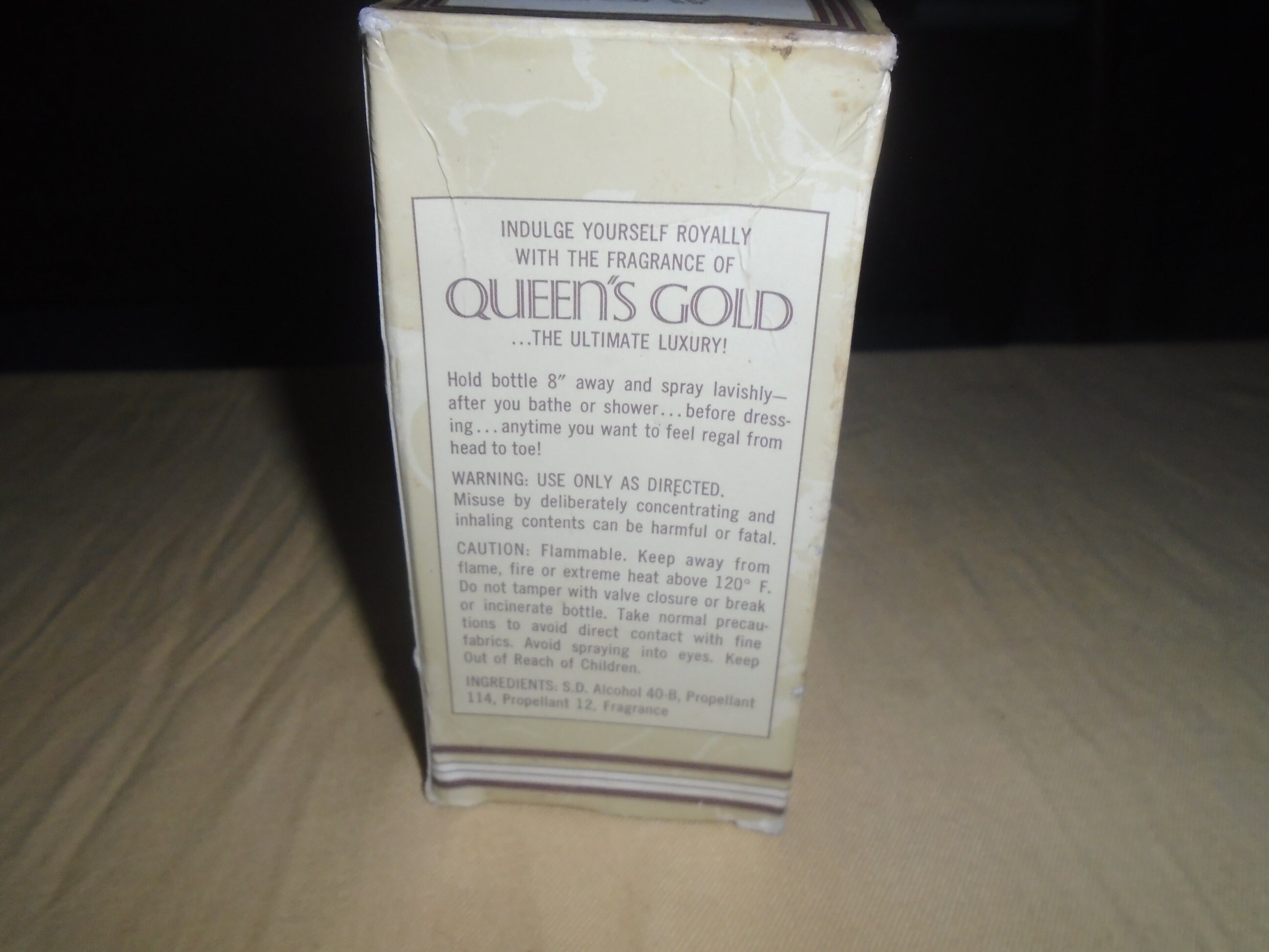 Vintage Avon Queen's Gold Cologne Mist 3 Ounces Original - Etsy