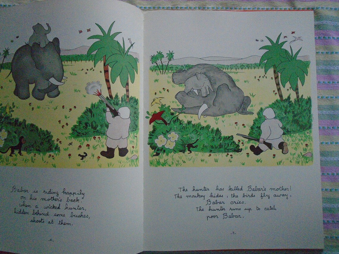 The Story of Babar: the Little Elephant Hardcover Book by Jean | Etsy