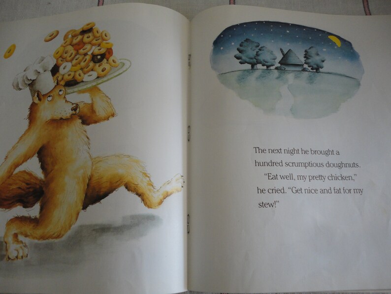 The Wolf's Chicken Stew Softcover Book by Keiko Kasza - Etsy