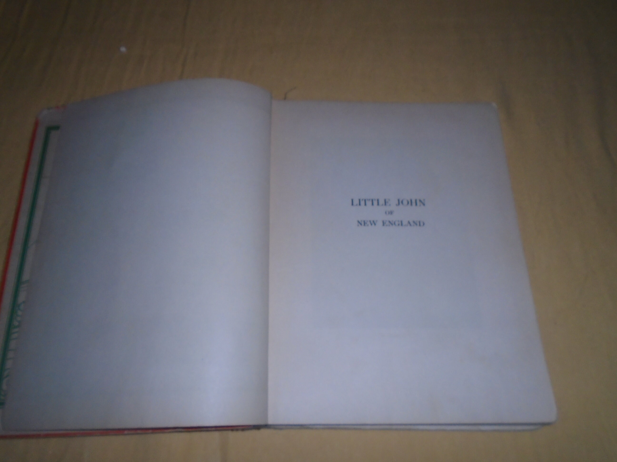 Little John of New England the Children of America Stories Hardcover ...