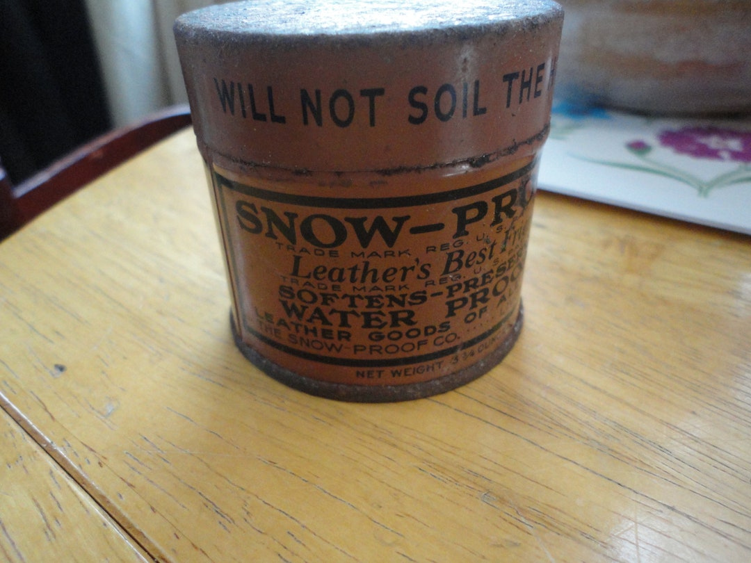 Vintage Snow Proof Water Proofing Tin With Contents - Etsy