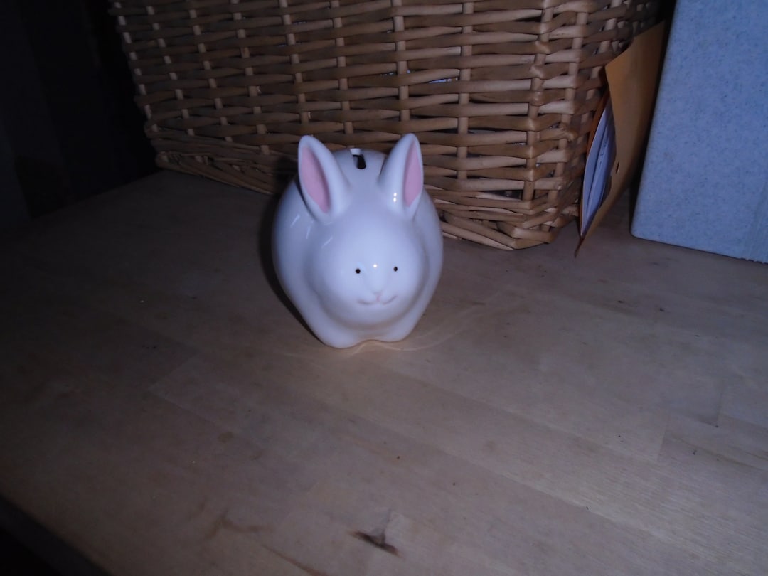 Vintage Ceramic Bunny Rabbit Bank Russ Berrie and Company Made in ...