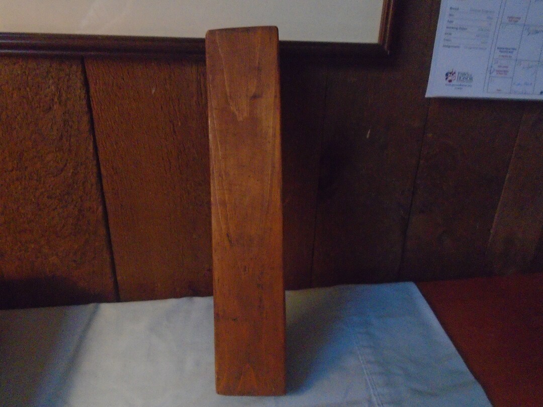 Vintage Wooden Handmade Long Matchstick Holder Fireplace Mantle Decor ...
