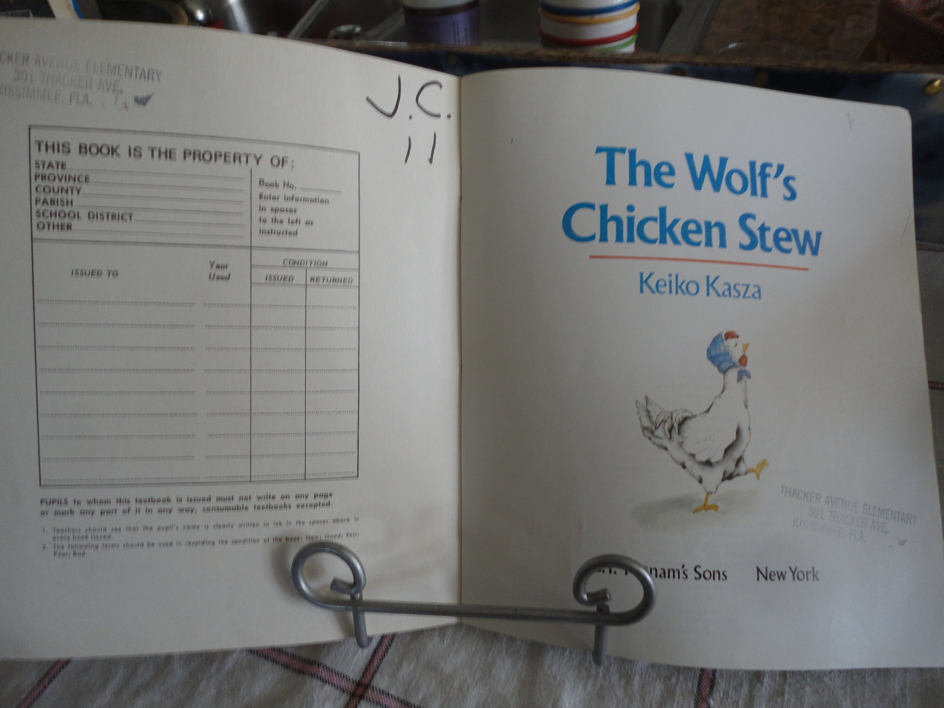 The Wolf's Chicken Stew Softcover Book By Keiko Kasza | Etsy