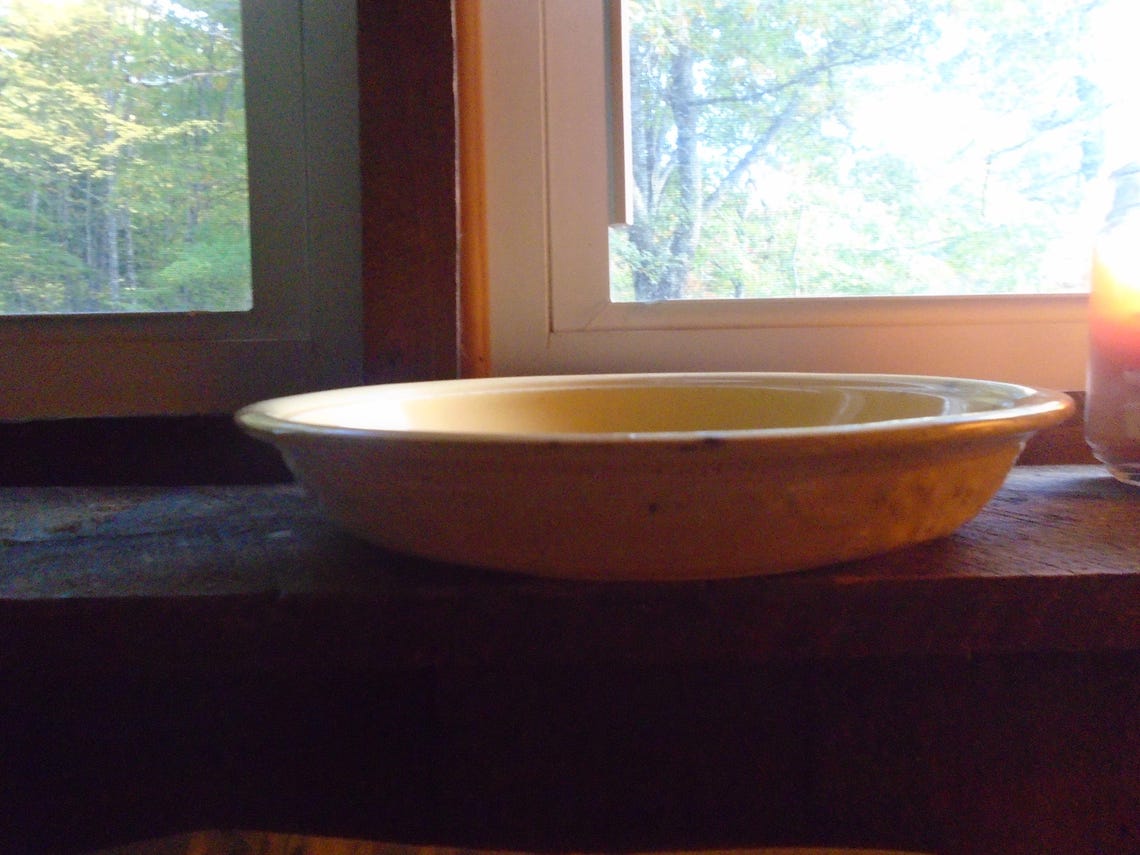 Vintage Homer Laughlin Oven Serve Ware Yellow Pie Plate USA Made - Etsy
