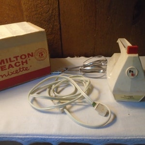Vintage Hamilton Beach Super Mixette Hand Mixer 3 Speed Model 70 - Etsy