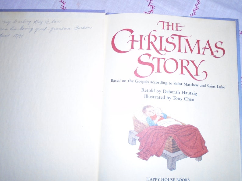 Vintage Happy House Edition the Christmas Story Book Retold by | Etsy