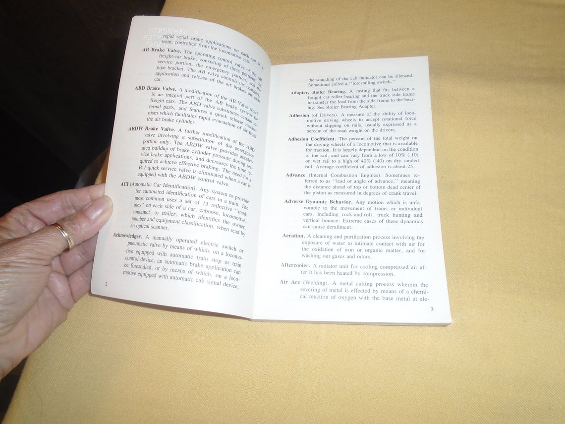 The Railroad Dictionary of Car and Locomotive Terms Softcover Book - Etsy
