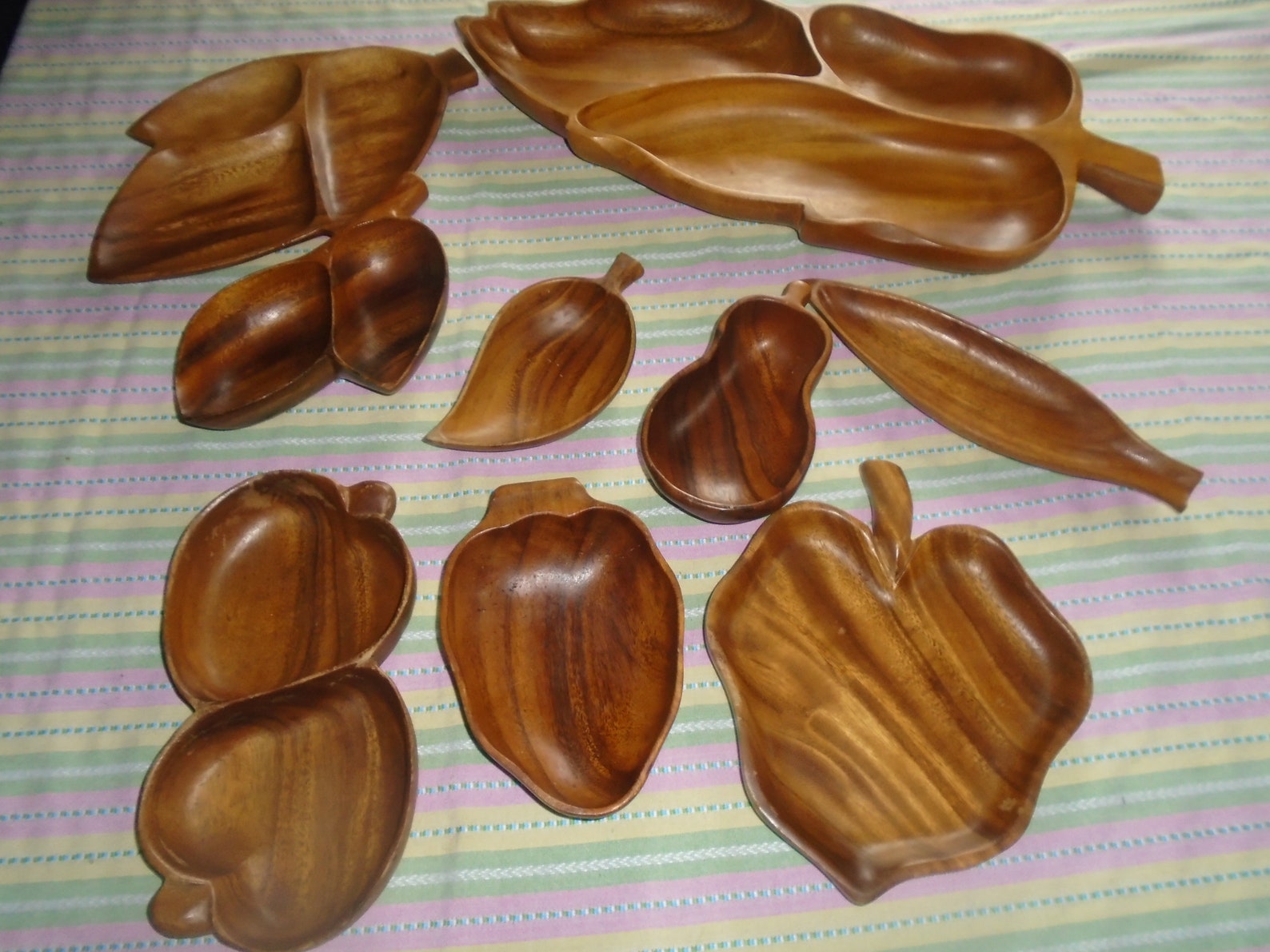 Vintage Monkey Pod Wood Alii Hawaiian Honolulu Philippines | Etsy