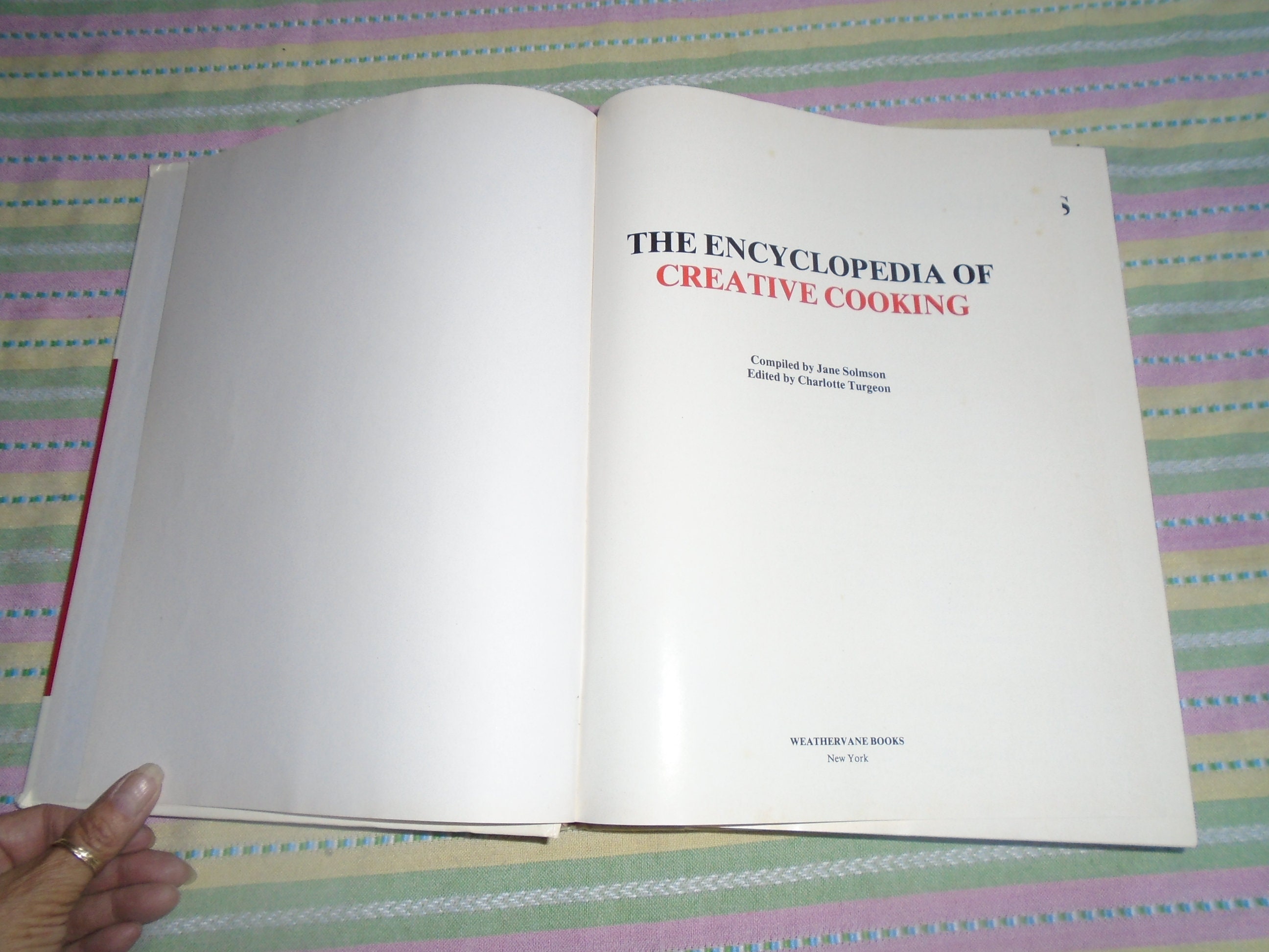The Encyclopedia of Creative Cooking Edited by Charlotte | Etsy