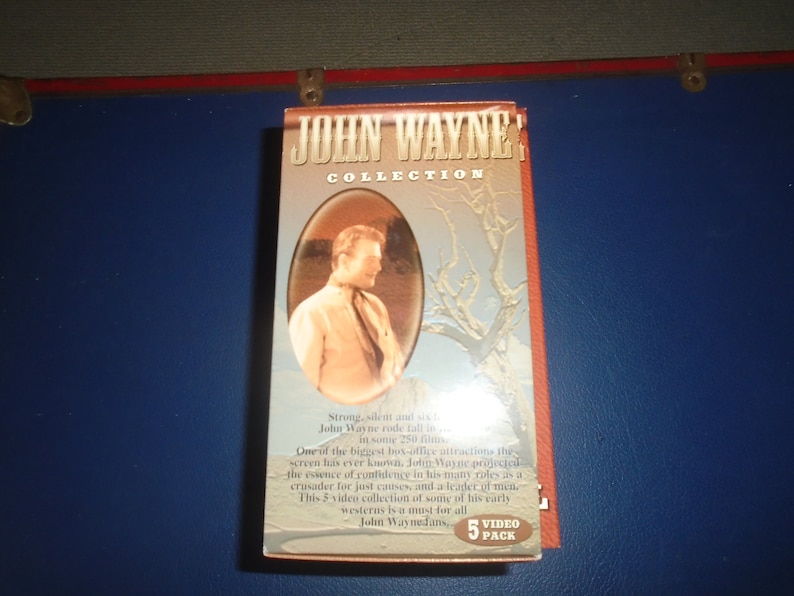 Vintage John Wayne Collection VHS Tapes Box Set 5 Video Pack - Etsy
