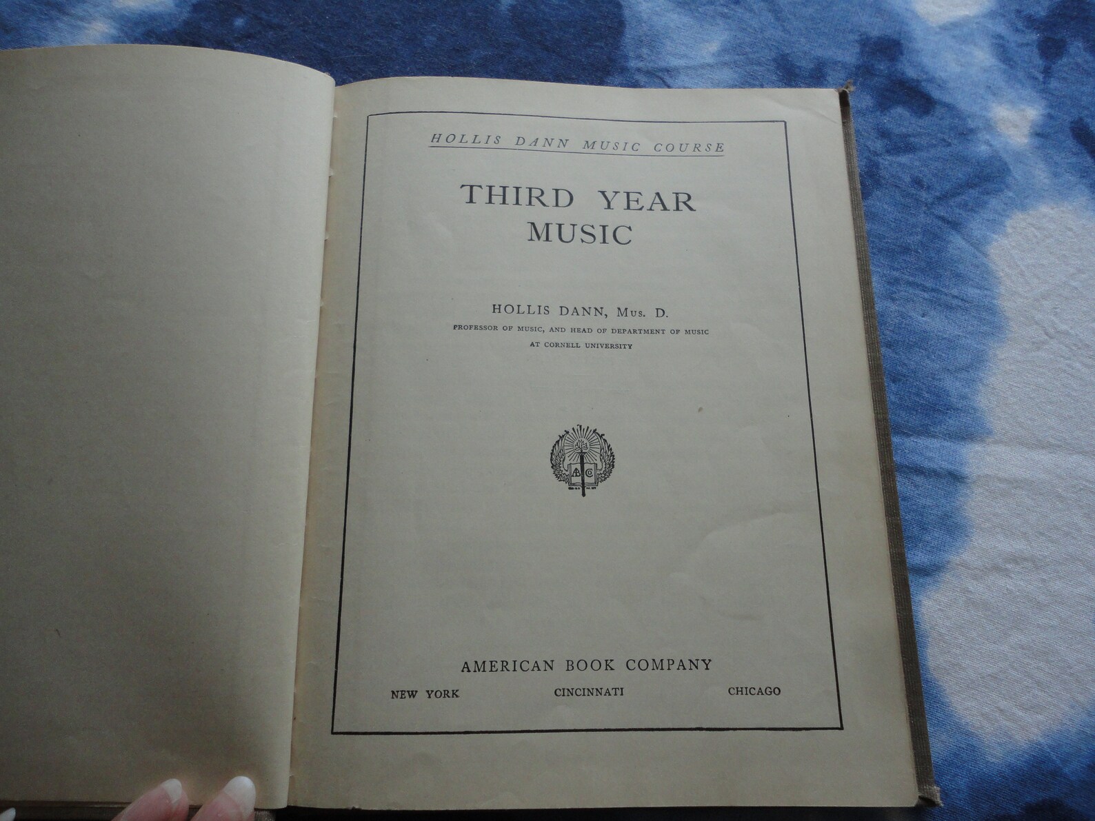 Third Year Music Text Book 1915 Hollis Dann Music Course Antique ...