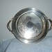Vintage Oneida USA Round Silver Plate Butler Tray With Handles - Etsy