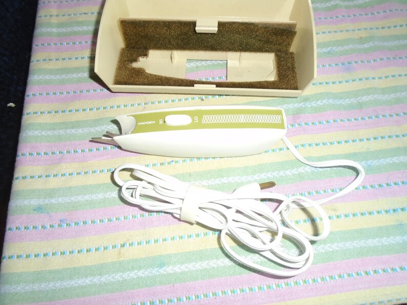 Vintage Green and White Sears Electric 2 Speed Scissors With - Etsy