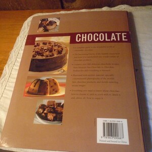 Chocolate Cooking With the World's Best Ingredient Softcover Cookbook ...