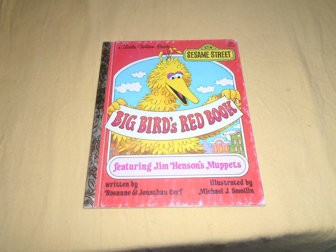 Sesame Street Big Bird's Red Book A Little Golden Book Vintage Children ...