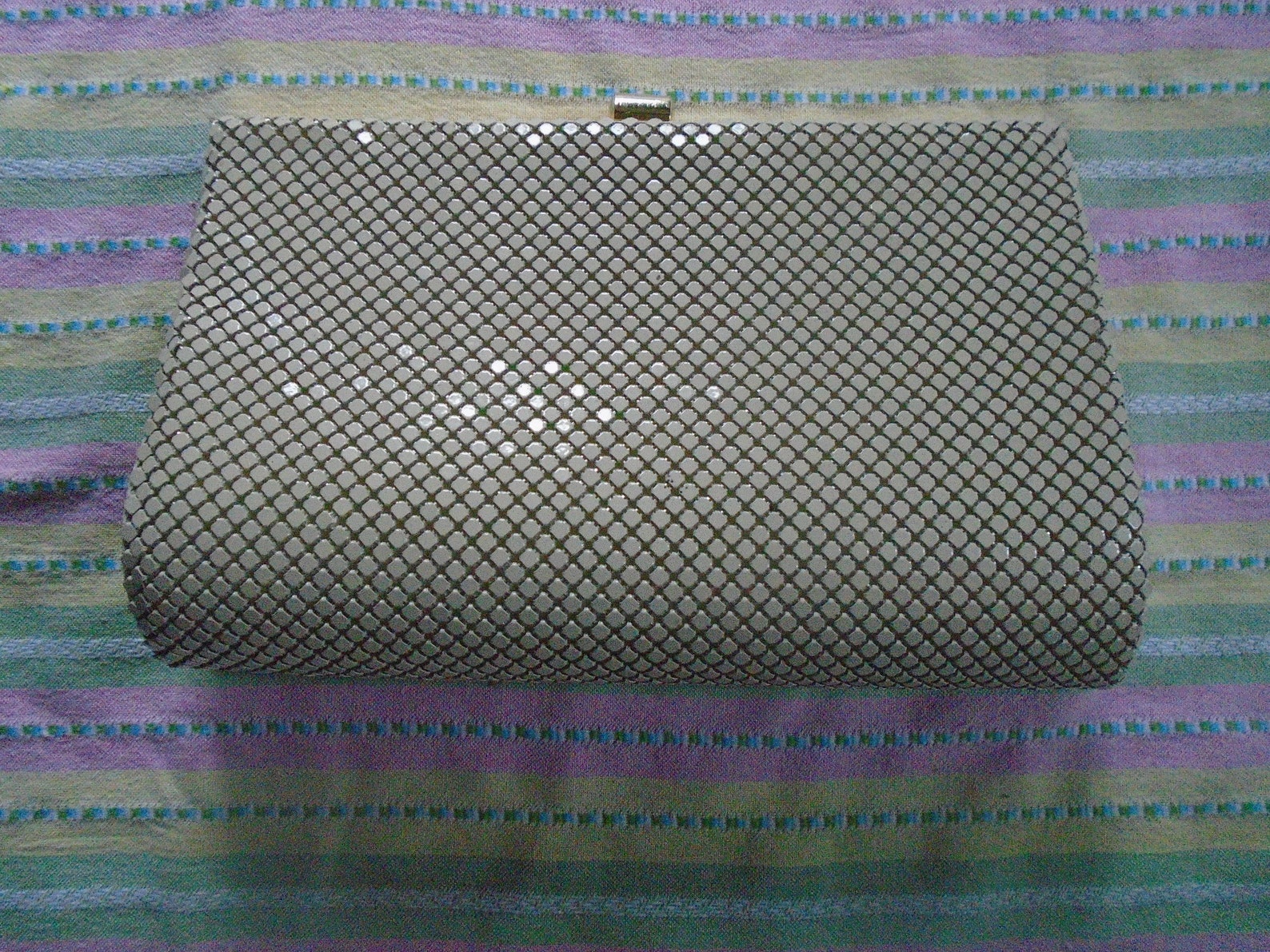 Vintage Davis and Whiting International Beige Mesh Chain | Etsy