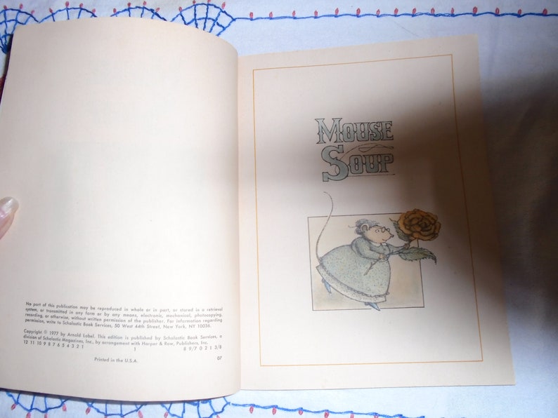 Mouse Soup Softcover Book by Arnold Lobel - Etsy