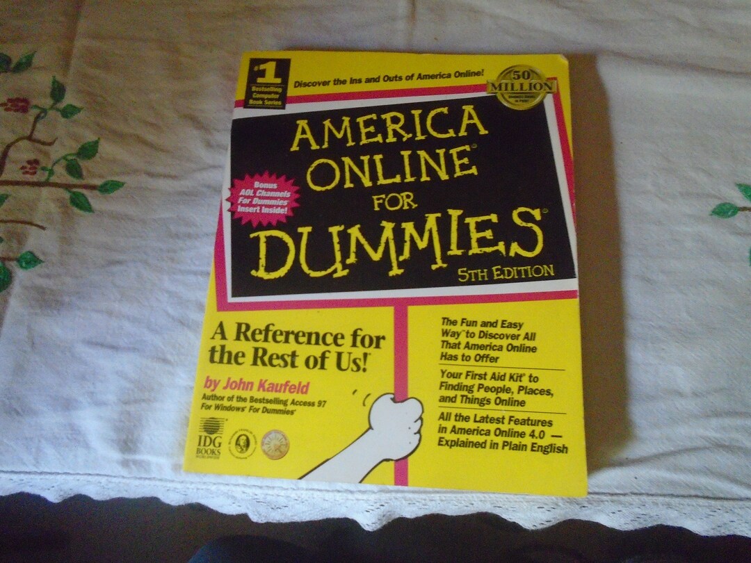 America Online for Dummies 5th Edition - Etsy