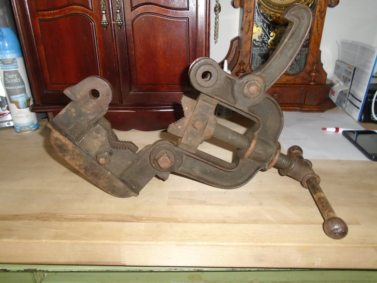 Antique Bench Clamp Pipe Vise Reed MFG Co NO 21 | Etsy